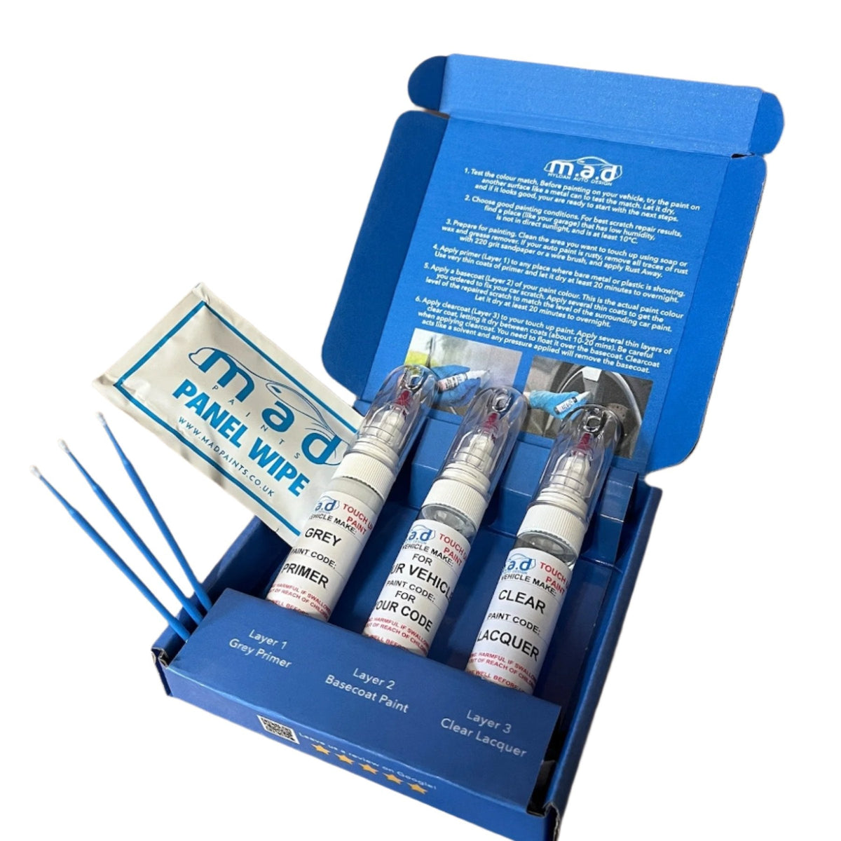 Glacier White LS9R, Audi, Full Touch Up Box – MadPaints