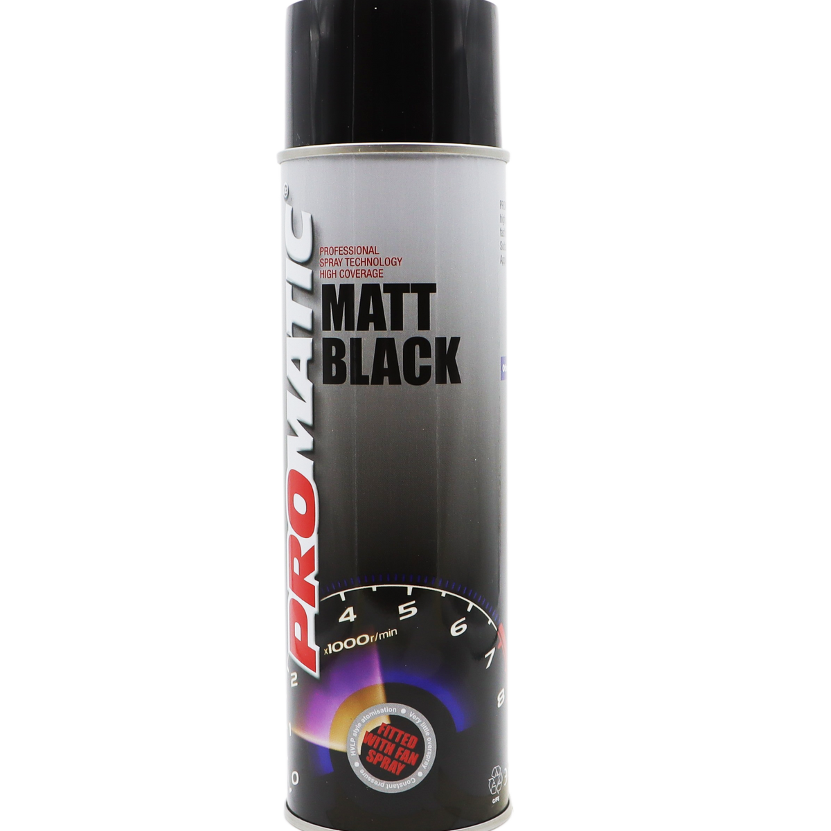 Promatic Matt Black 500ml Aerosol – MadPaints