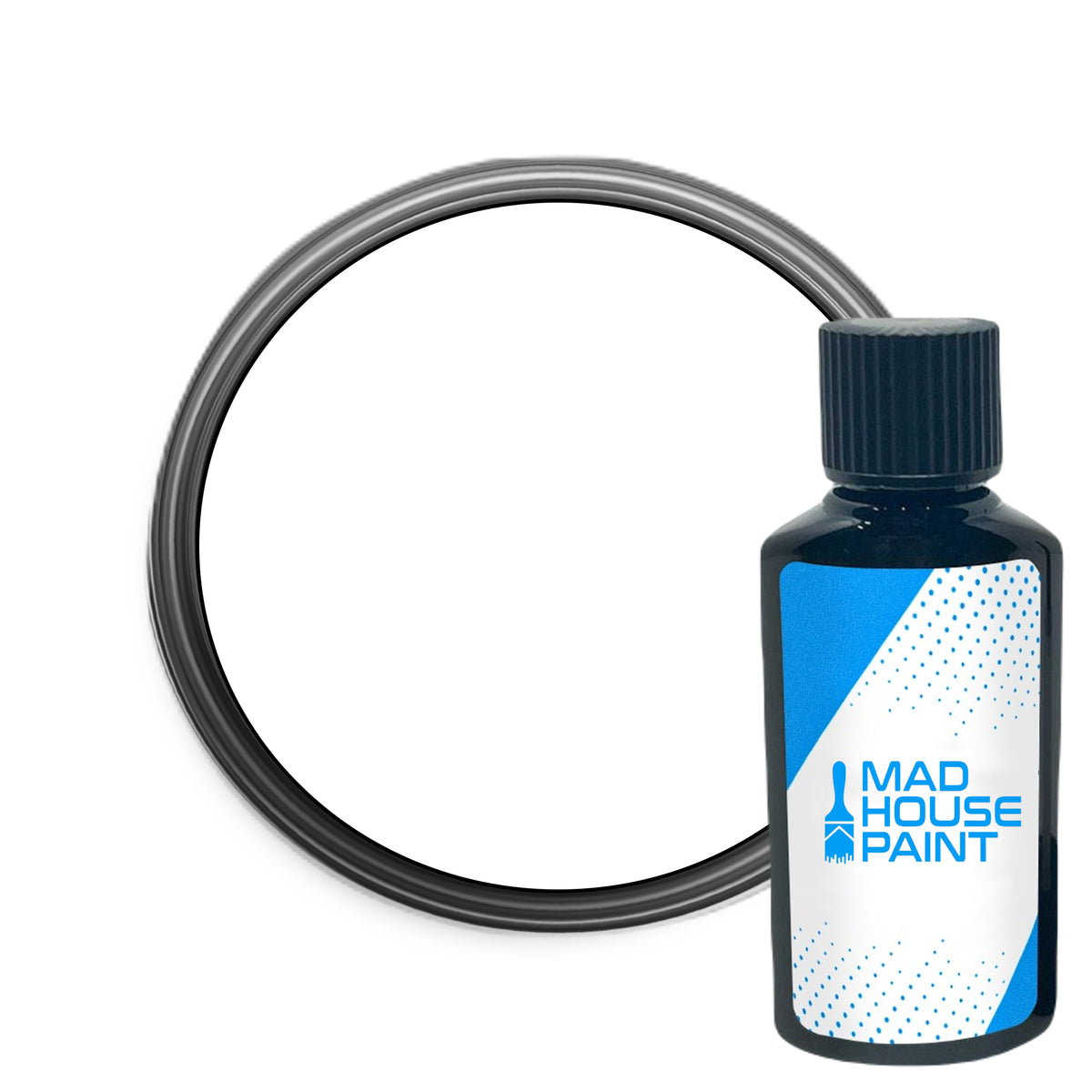 Brilliant White, Gloss, House Touch Up Paint Bottle & Brush – MadPaints